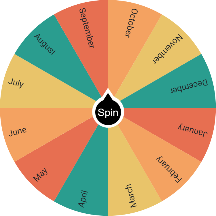 Random Month Generator | Decision Wheel - Random Picker