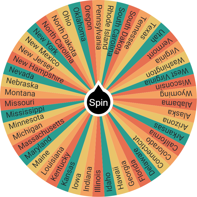 Random USA State | Decision Wheel - Random Picker