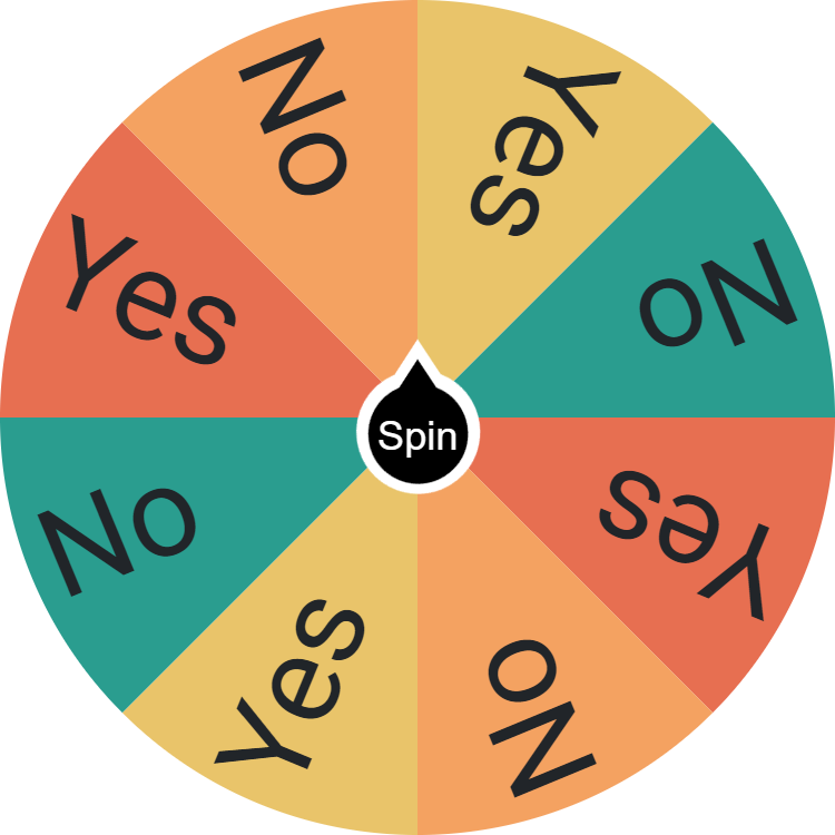 Simplify Your Decisions with Yes or No Wheel | Decision Wheel - Random Picker