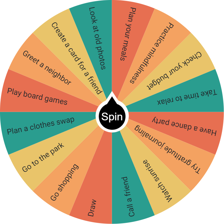 What Should I Do Today? | Decision Wheel - Random Picker