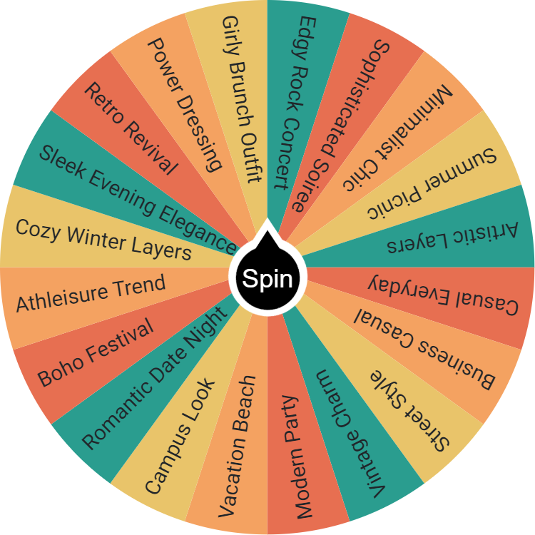 What Should I Wear Today? | Decision Wheel - Random Picker